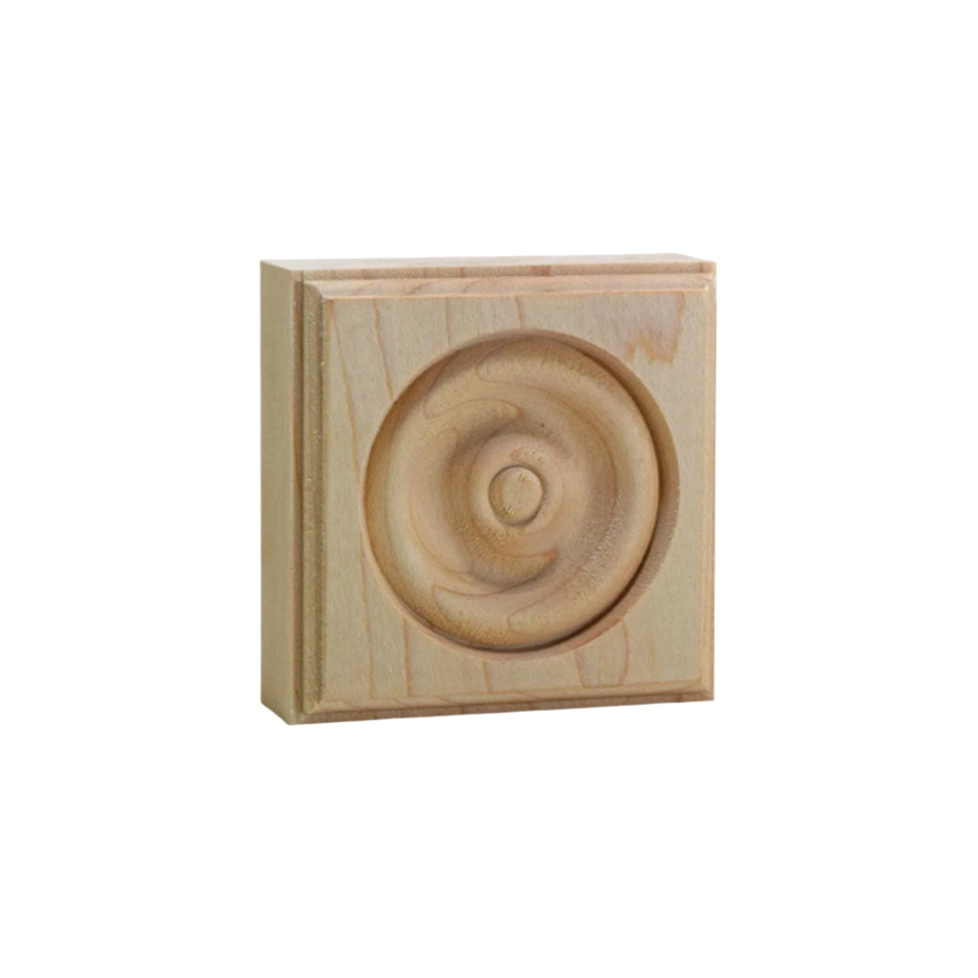 EWAP30 Casing Rosette Corner Block Molding 1 inch x 3 inch Unfinished ...