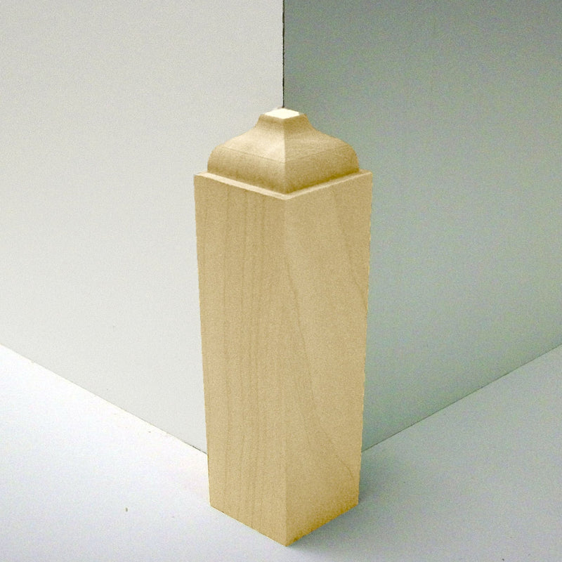 Poplar Baseboard Outside Corner Block 1-3/8" x 1-3/8" x 6-1/2 ...
